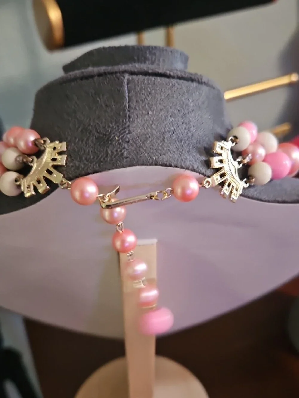 Jewelry | Multistrand Pink Pearl Bead Necklace | Poshmark